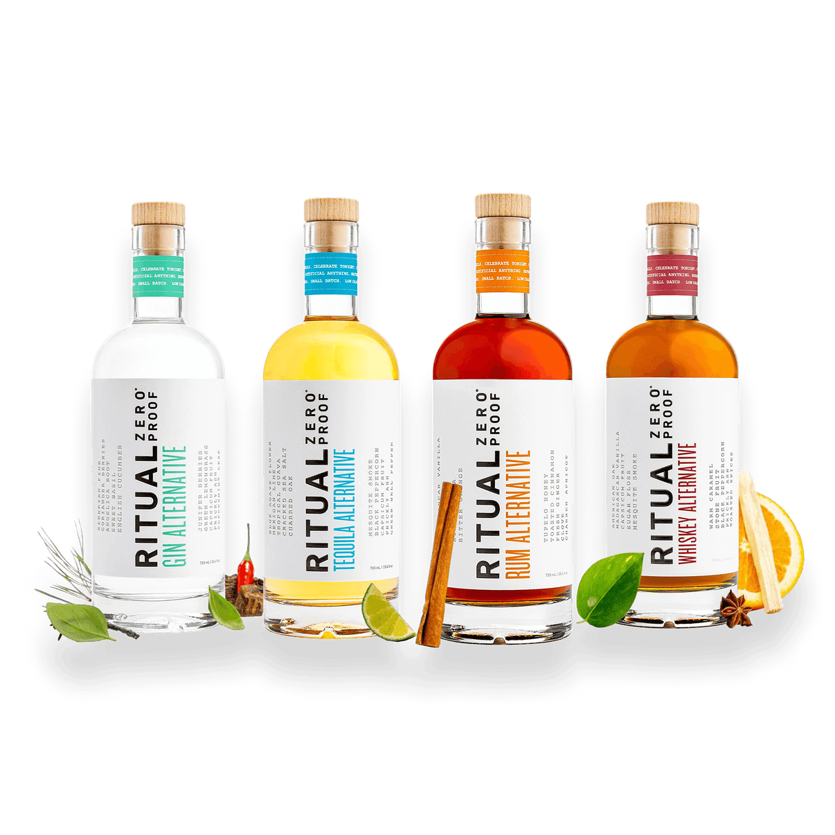 Ritual Zero-Proof Non-Alcoholic Spirits Bundle | Premium Alcohol-Free ...