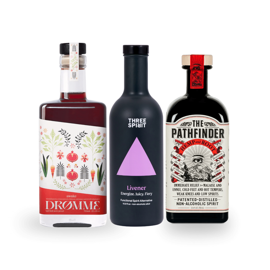 Social Uplift & Connection Functional Pack | Non-Alcoholic Spirits Trio ...